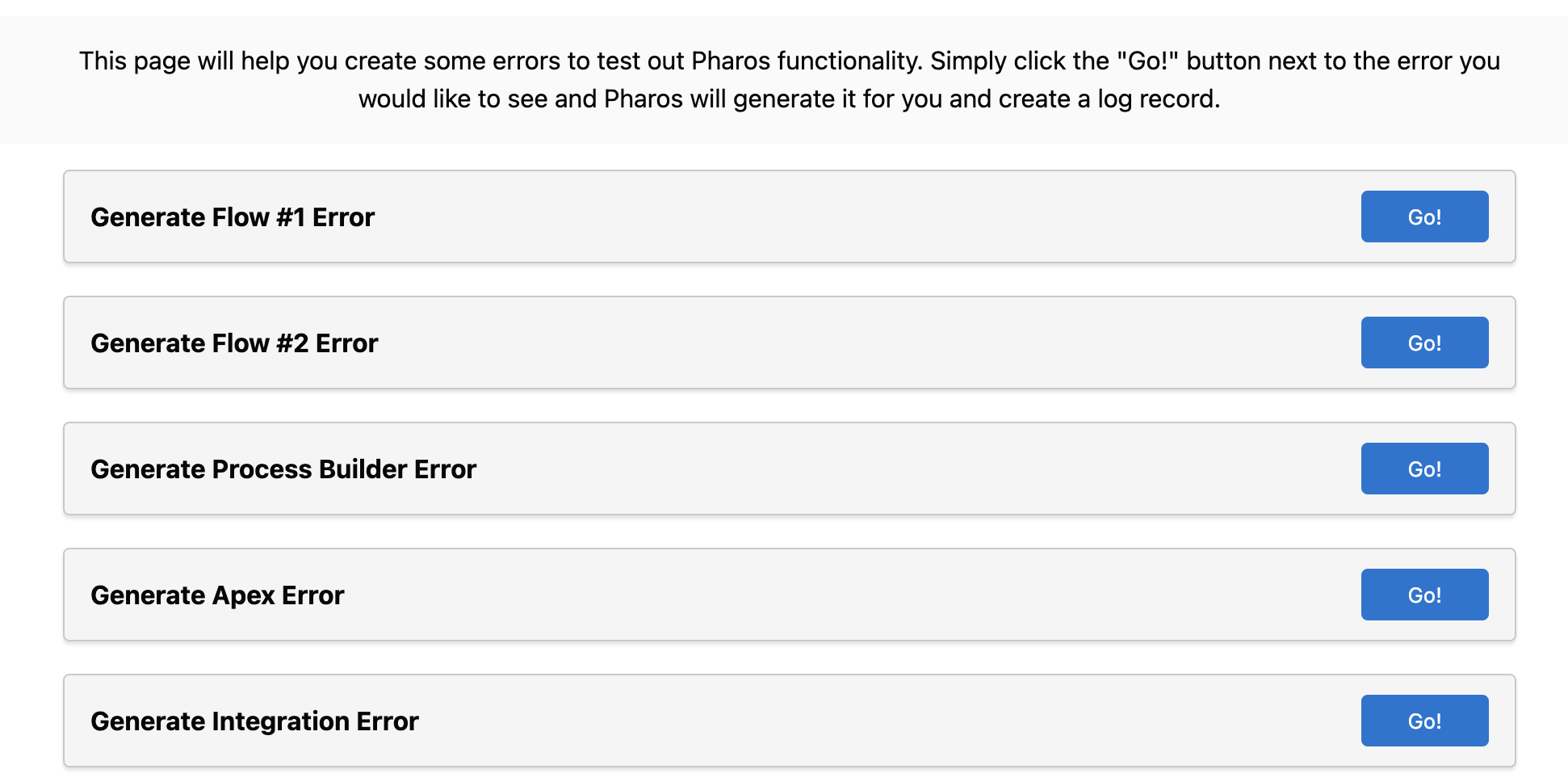 Pharos Error Generator Guide – Pharos Support Portal